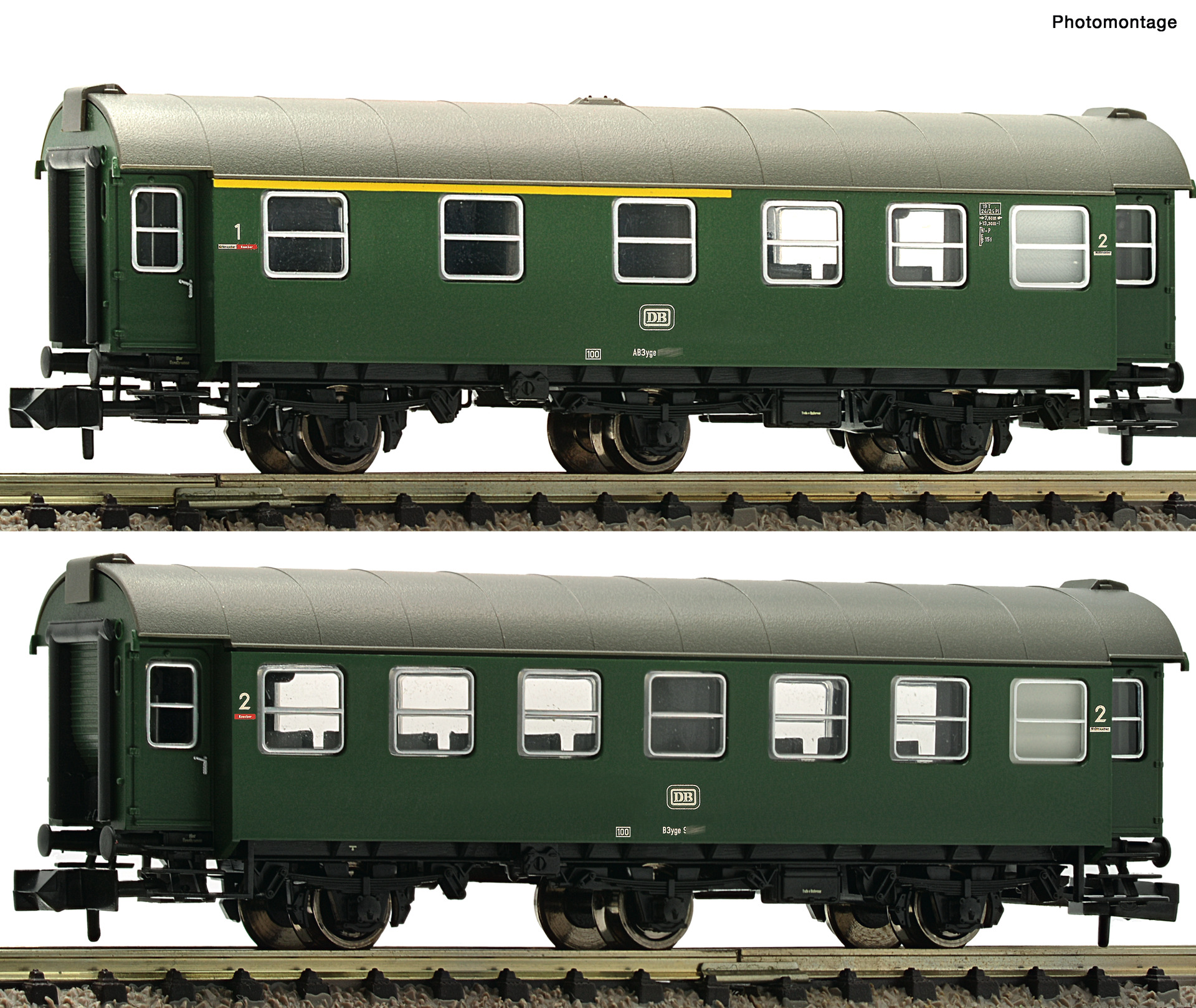 VO Fleischmann 809909 Spur N 2er Set Umbauwag. DB