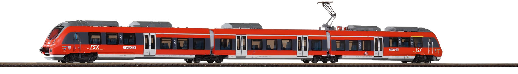 PIKO 59504 H0 E-Triebwagen BR 442 Talent 2 Rhein Sieg DB AG DC